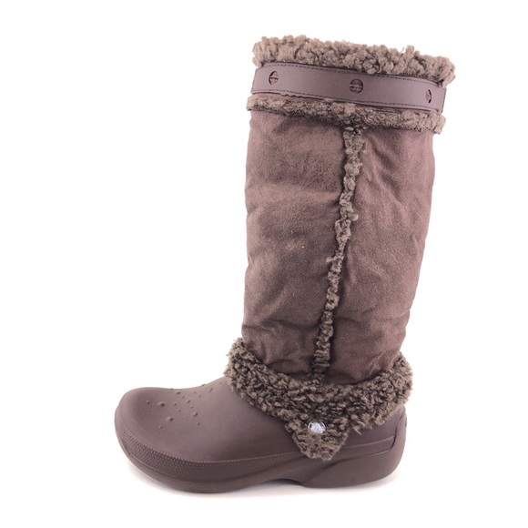 CROCS | Shoes | Crocs Nadia Tall Winter Boots W8 | Poshmark
